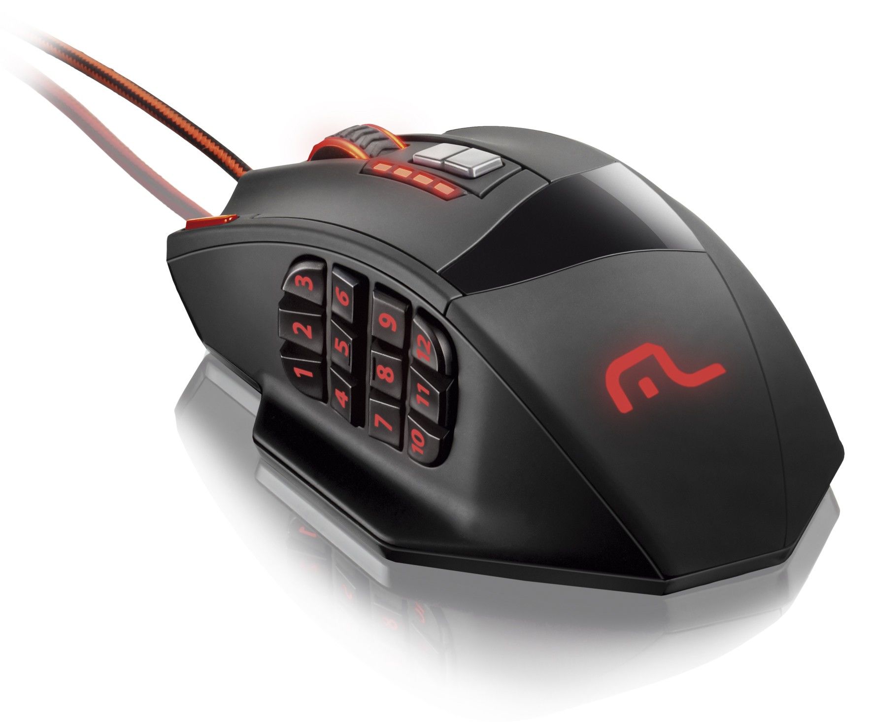 Mouse Gamer Multilaser Warrior 4000Dpi 18 Botoes Preto, MO206 | Pichau